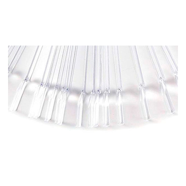 Muestrario Tips transparentes cuadrados de 50 unidades - Structure Nail